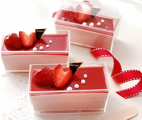 125ml Rectangle Mousse Cup – Stylish Look – O2H Store